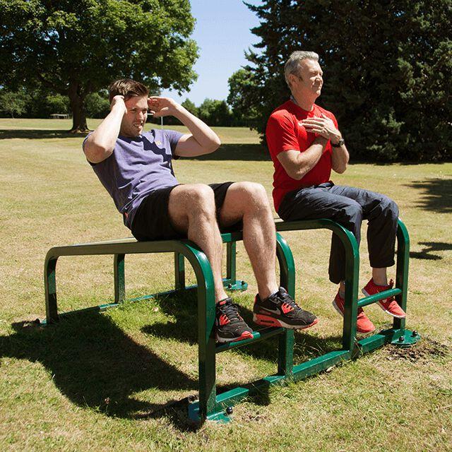 Double Sit Up Benches
